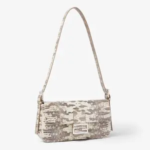 Fendi Baguette® 26424 Parchment-colored Lizard-leather Bag